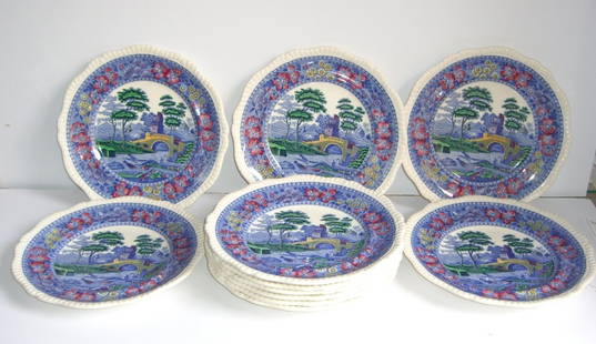 14 Spode Tower Plates