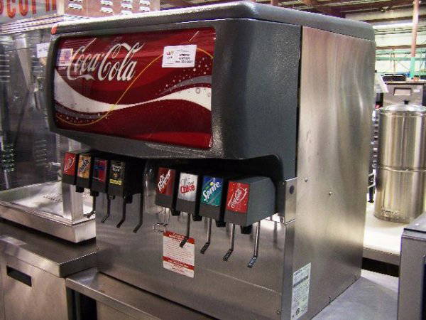 Cornelius 8 Head Soda Fountain Post Mix Coke Head