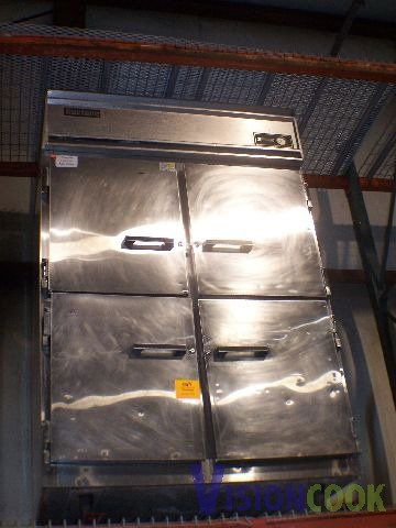 Raetone Split Door Reach In Cooler Refrigerator