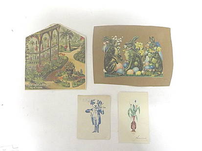 Collection Of Victorian Die Cuts And Cut Outs