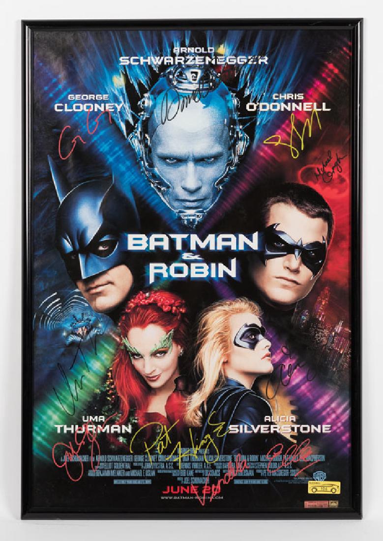 Batman & Robin Signed Movie Poster