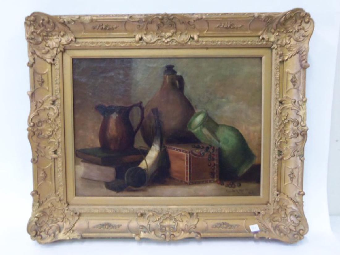 Claude R. Hirst. Oil. Still Life. Sgd.