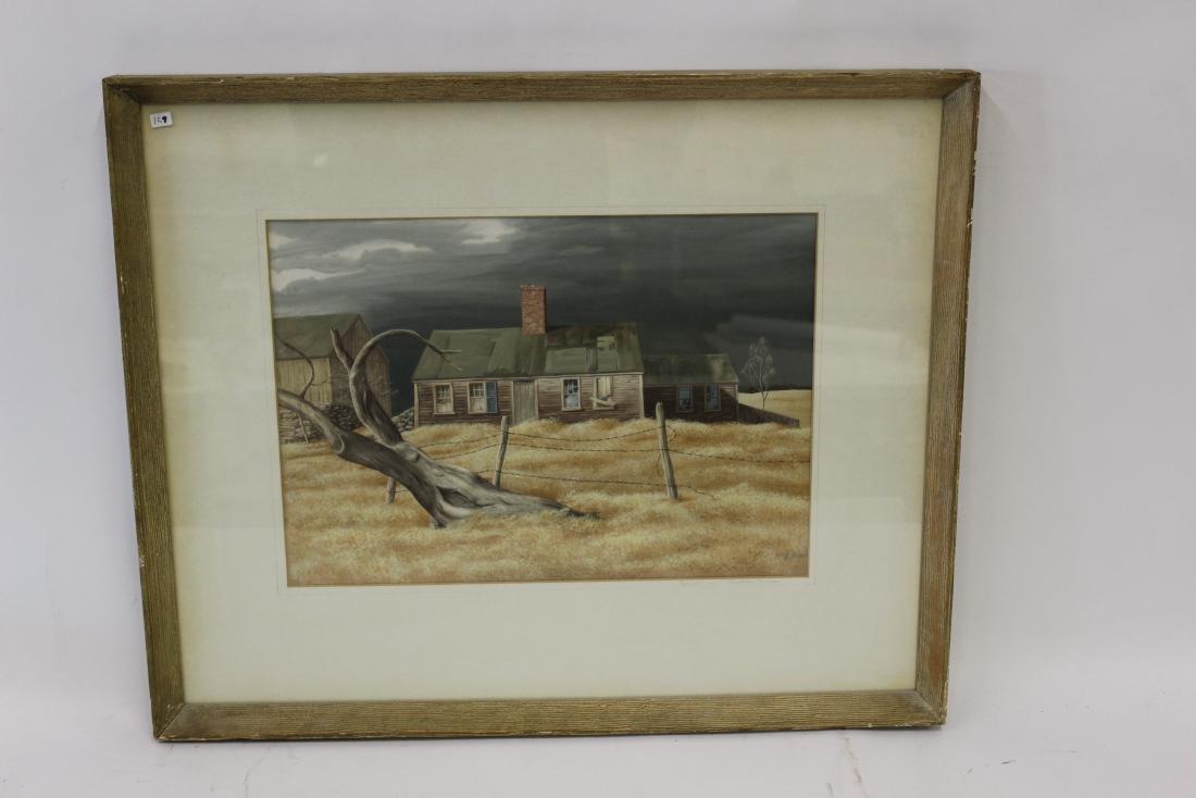 Ethel M. Gilmore Watercolor. Signed