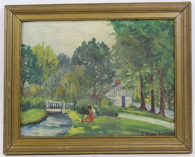 Cornelia Hart Farrer. Oil.signed.