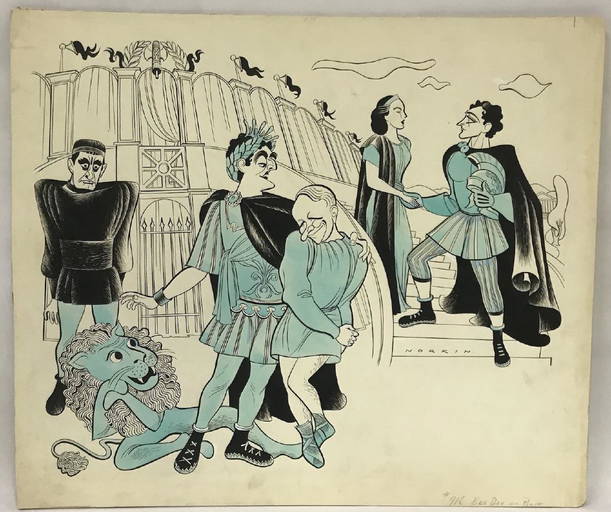 Oriignal Sam Norkin Illustration. Signed.