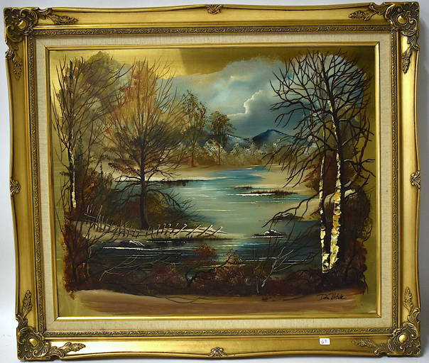Don Vitek. Oil On Copper. Landscape. Sgd.