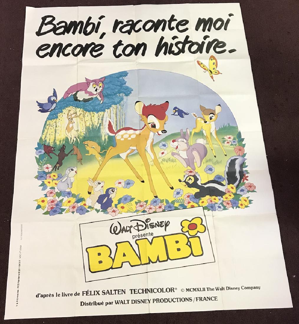 French Walt Disney Bambi Movie Poster