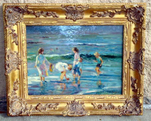 C.c. Cooper; Oil Painting Signed