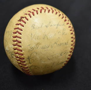 Joe Collins Yankees 40`s Signed