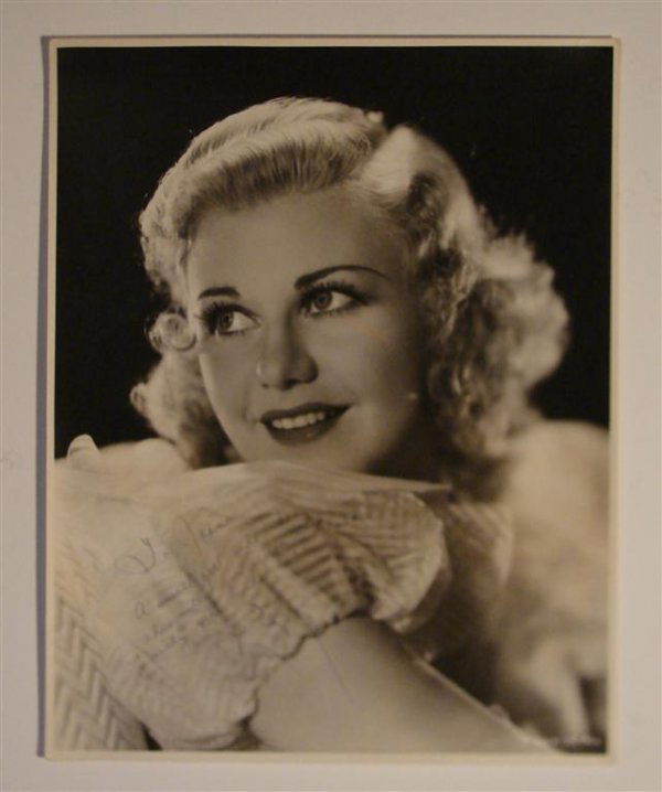 606: ROBERT COBURN PHOTO OF GINGER ROGERS