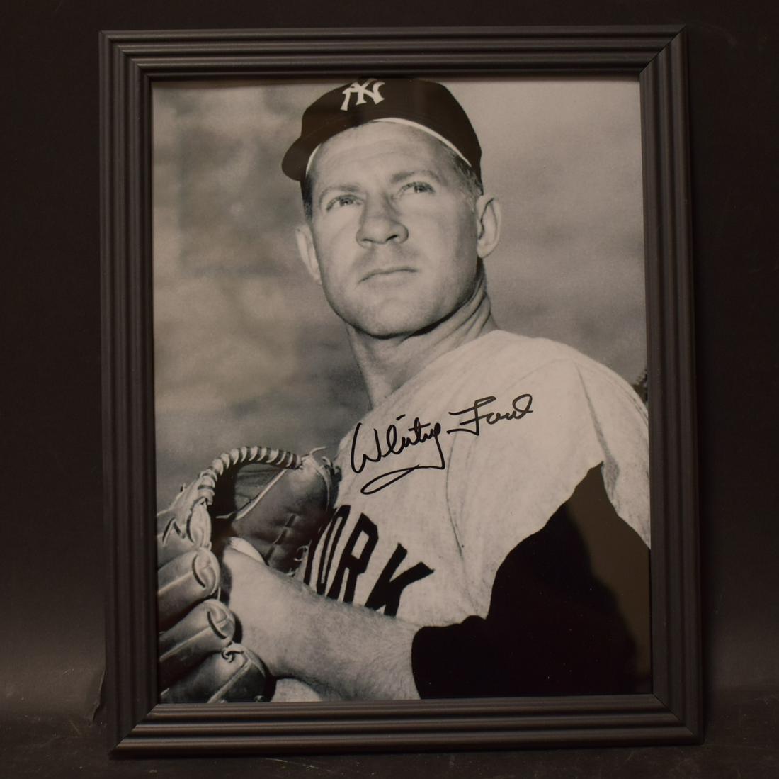 Whitey Ford Autographed Photo - May 22, 2021 | Mid-Hudson Auction ...