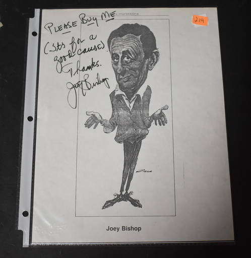 Joey Bishop Autograph