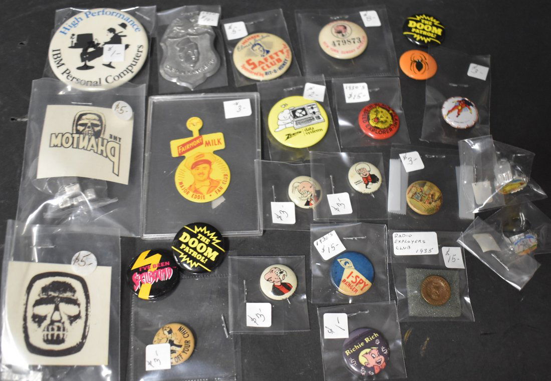 Antique Collectible Pinbacks And Premiums Inc. 1930s