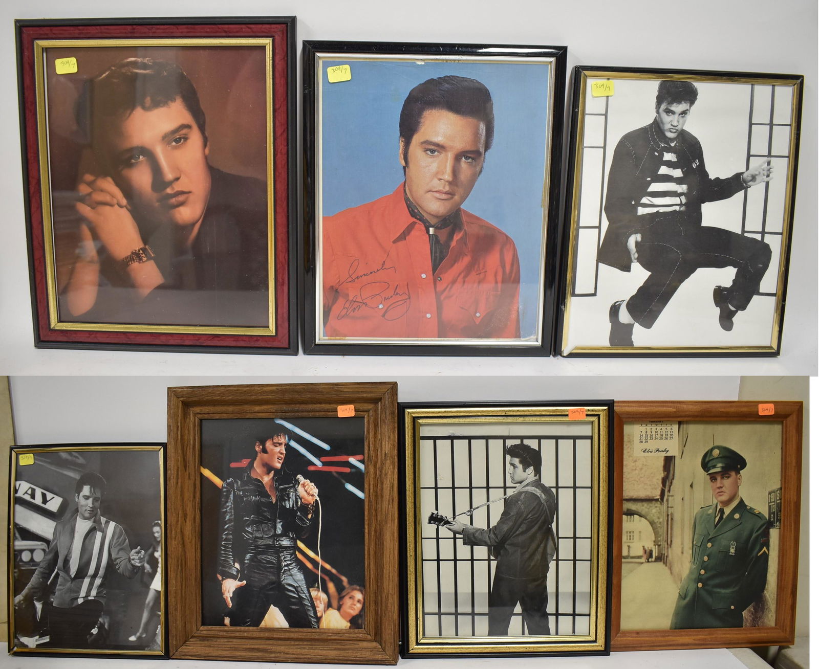 Elvis Presley Framed Photographs Inc. Rare (7)