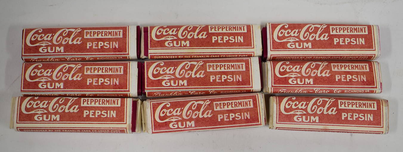 Coca Cola Peppermint Pepsin Gum ( 9)