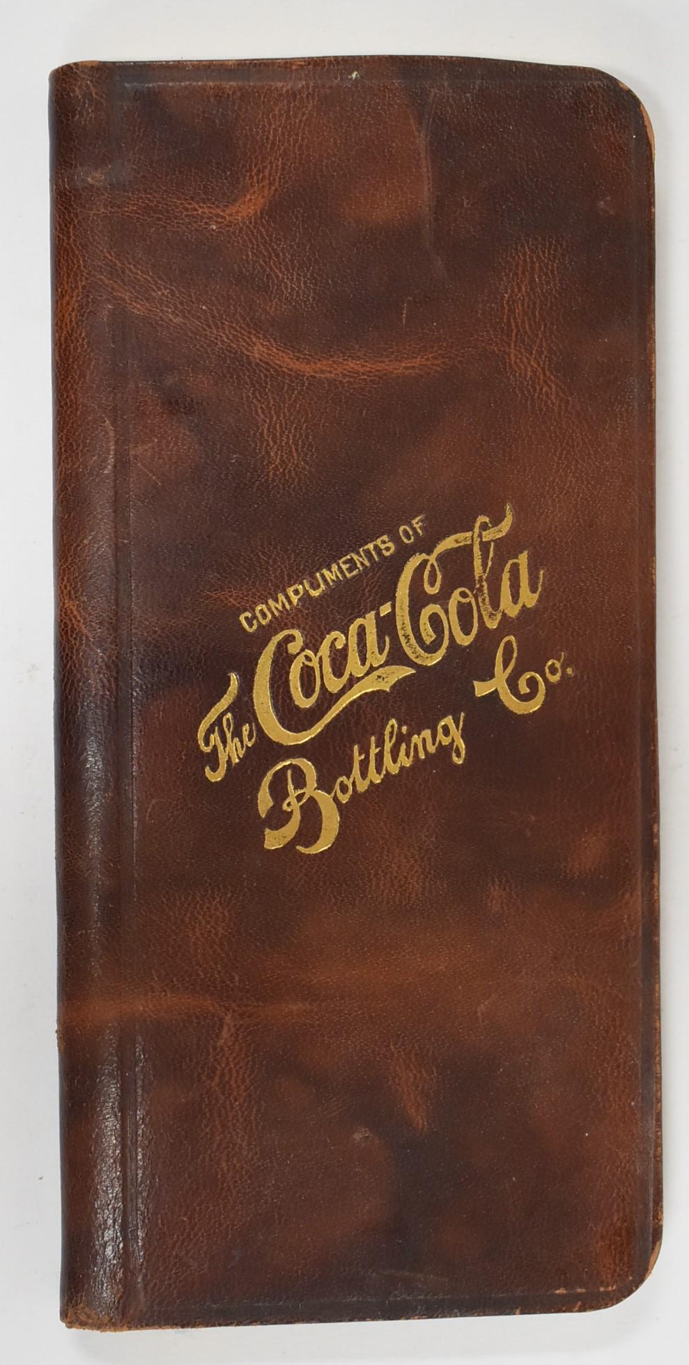 Rare 1903 Coca Cola Notebook & Dispenser List