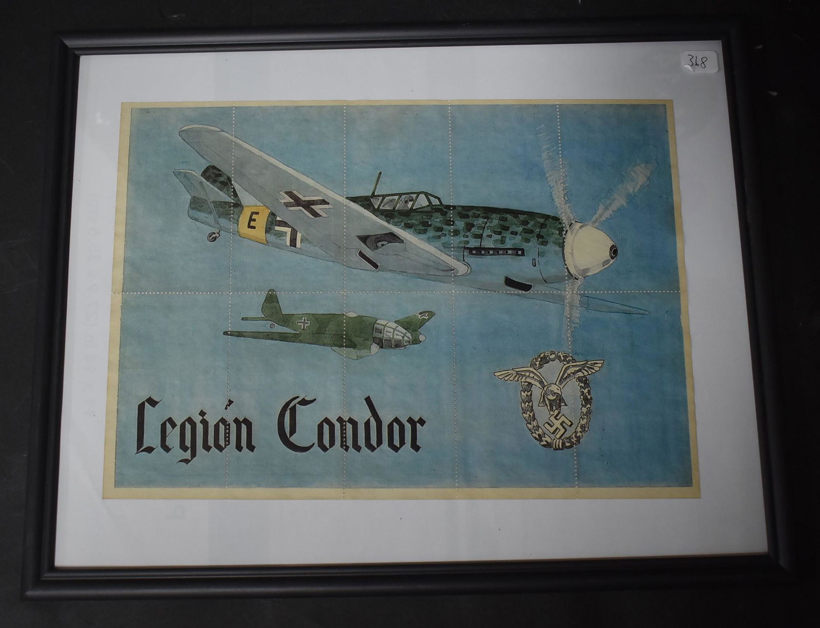 Condor Legion W/ German Pilots Badge Ration Sheet