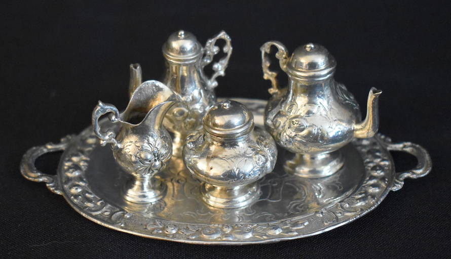Antique Miniature German Silver Tea Set (5) (#0084) on Jan 15, 2022 ...