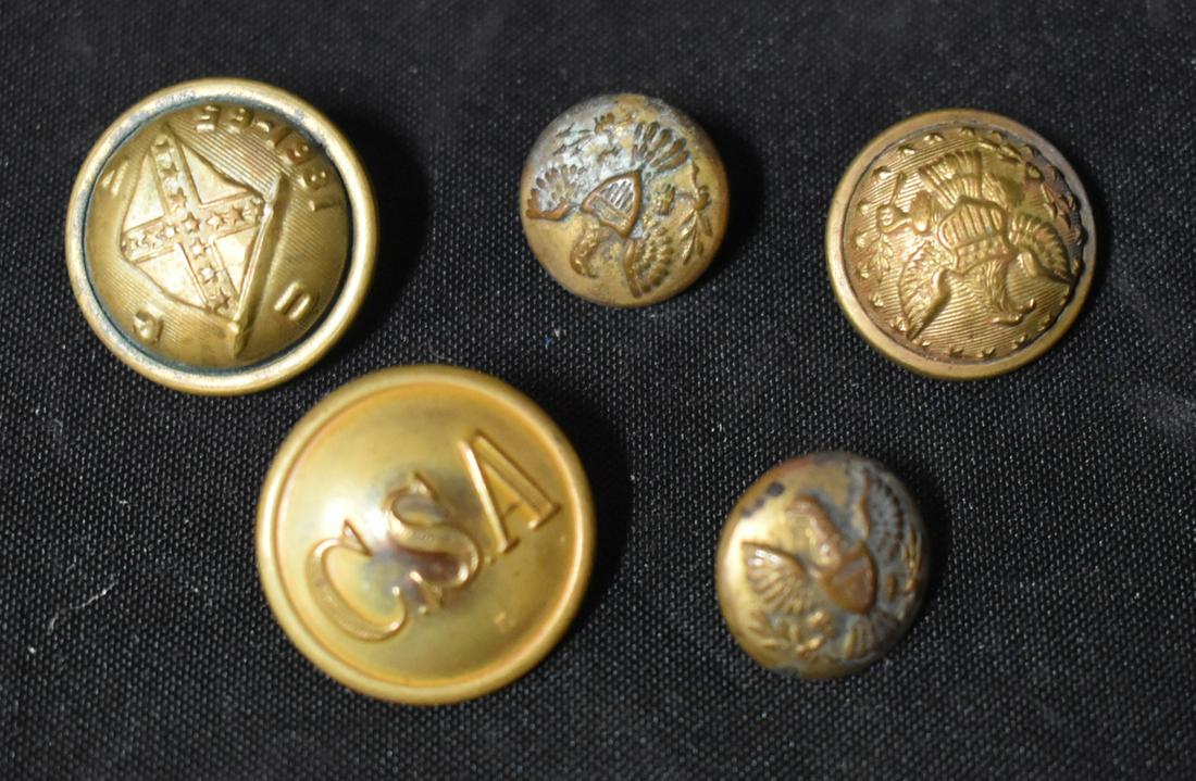 Vintage Civil War Indian Wars Buttons 5