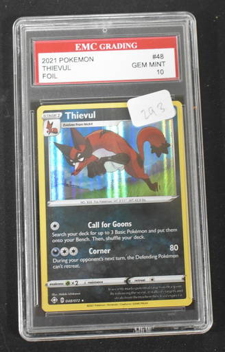 Thievul Pokemon Foil Card (#0293) on Sep 10, 2022 | Mid-Hudson Auction ...