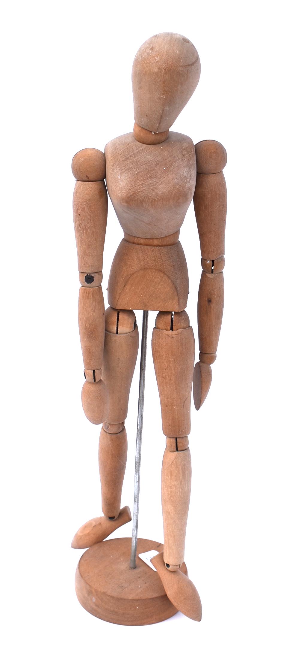 Antique Jointed Wooden Mannequin Form - Nov 12, 2022 | Mid-Hudson ...