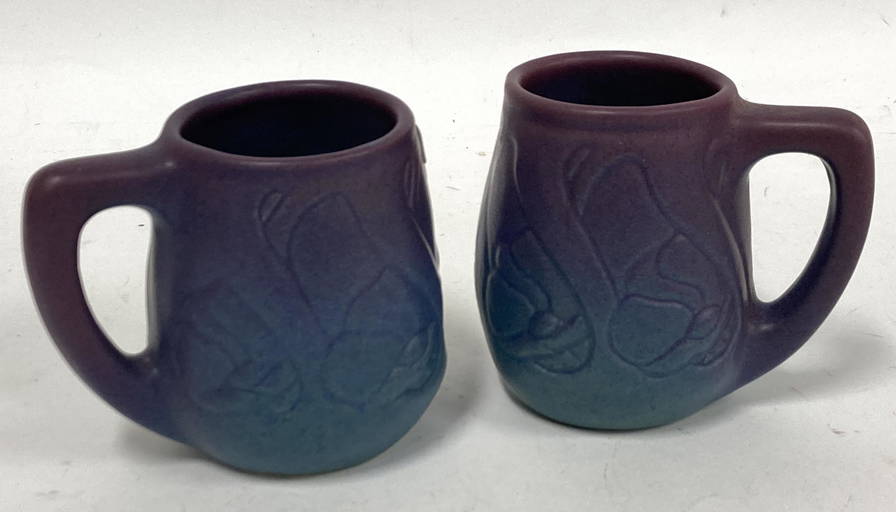 Van Briggle Mugs (2) (#0013) on Dec 17, 2022 | Mid-Hudson Auction ...