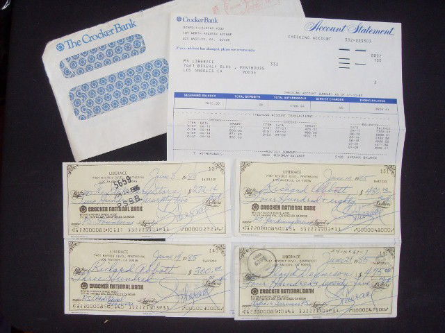 204: LIBERACE BANK STATEMENT & SGD. CHECKS