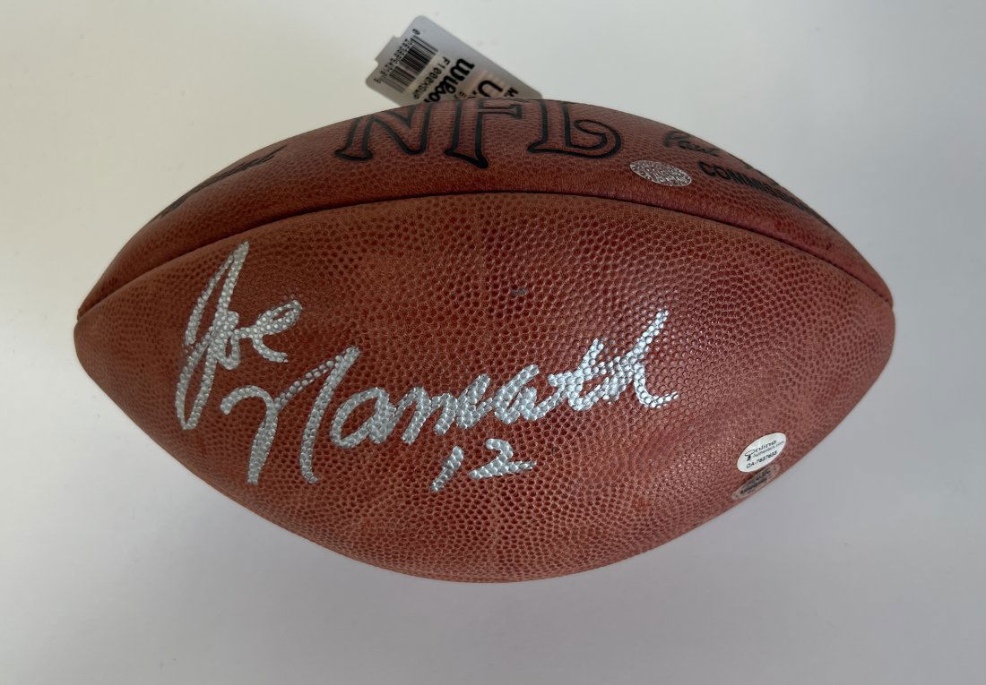 Signed Joe Namath Football