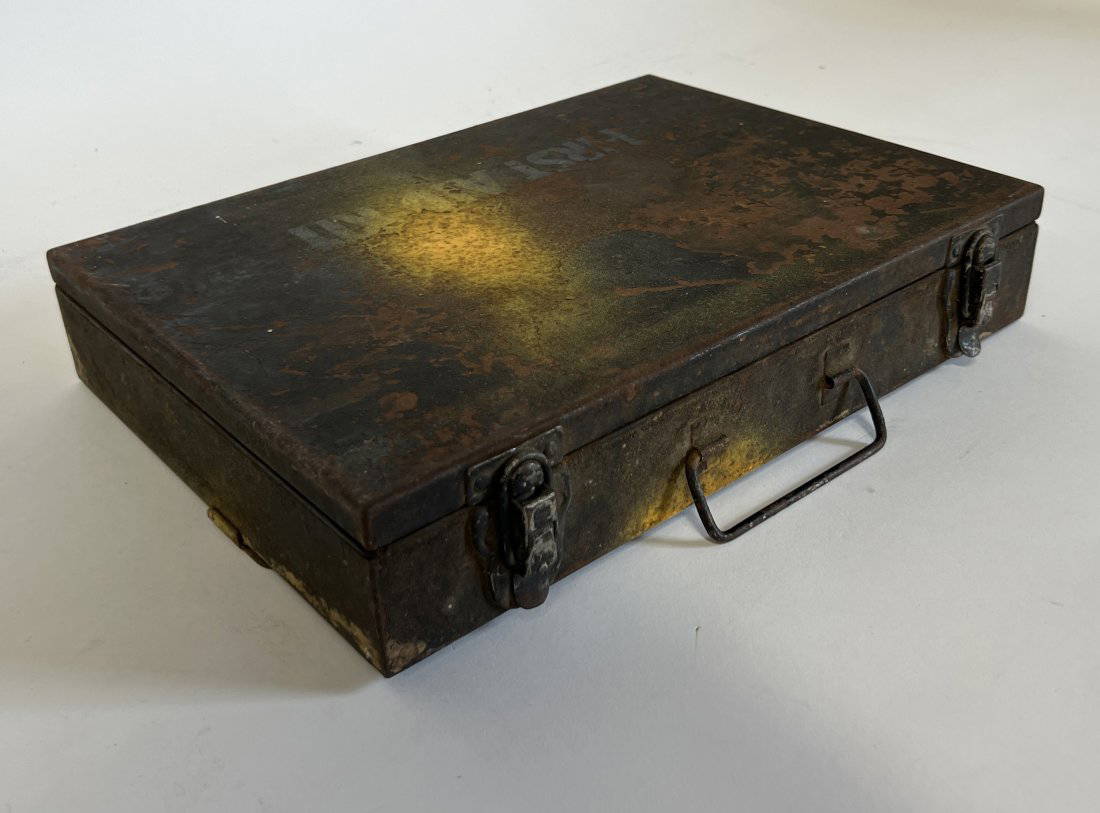 Antique First Aid Kit Probably Military Auction