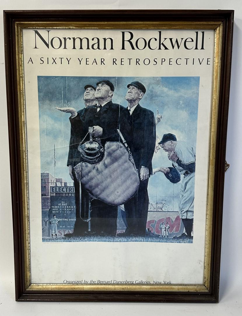 Norman Rockwell; Framed Exhibition Poster