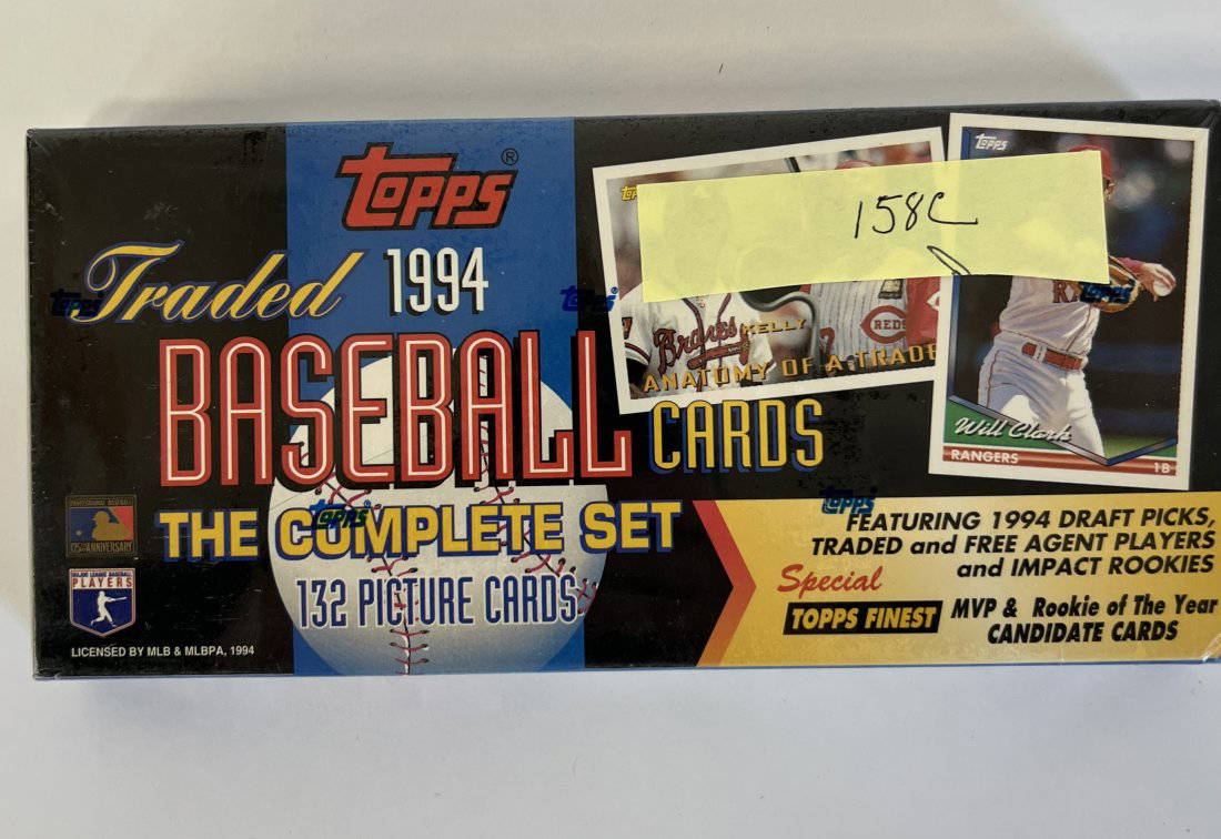 1994 Topps Traded Baseball Complete Factory Sealed 132 Cards Auction