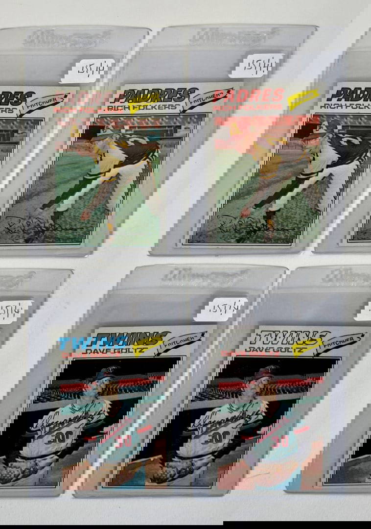 Lot Of 1977 Topps Error Cards. Very Rare. Auction