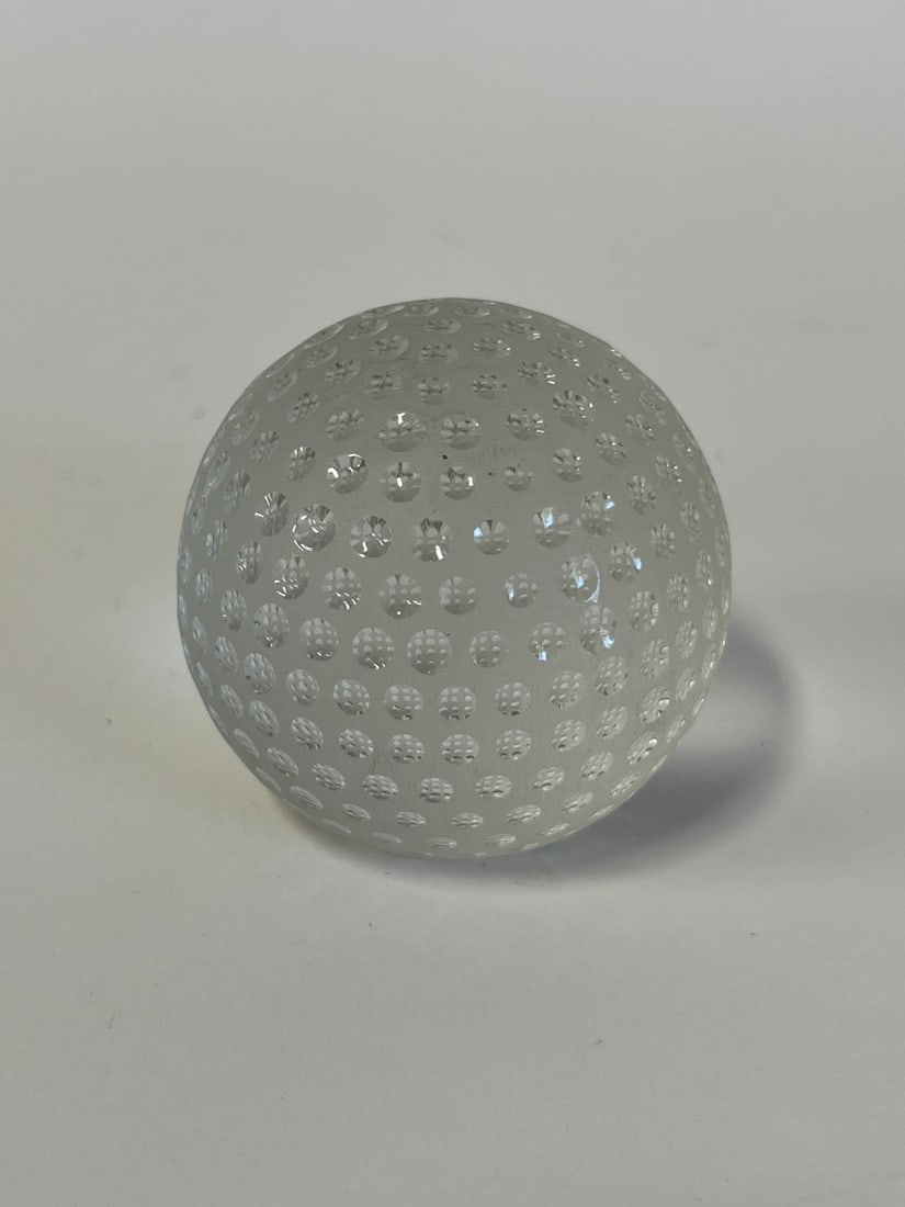 Tiffany & Co. Glass Golf Ball Paperweight Auction