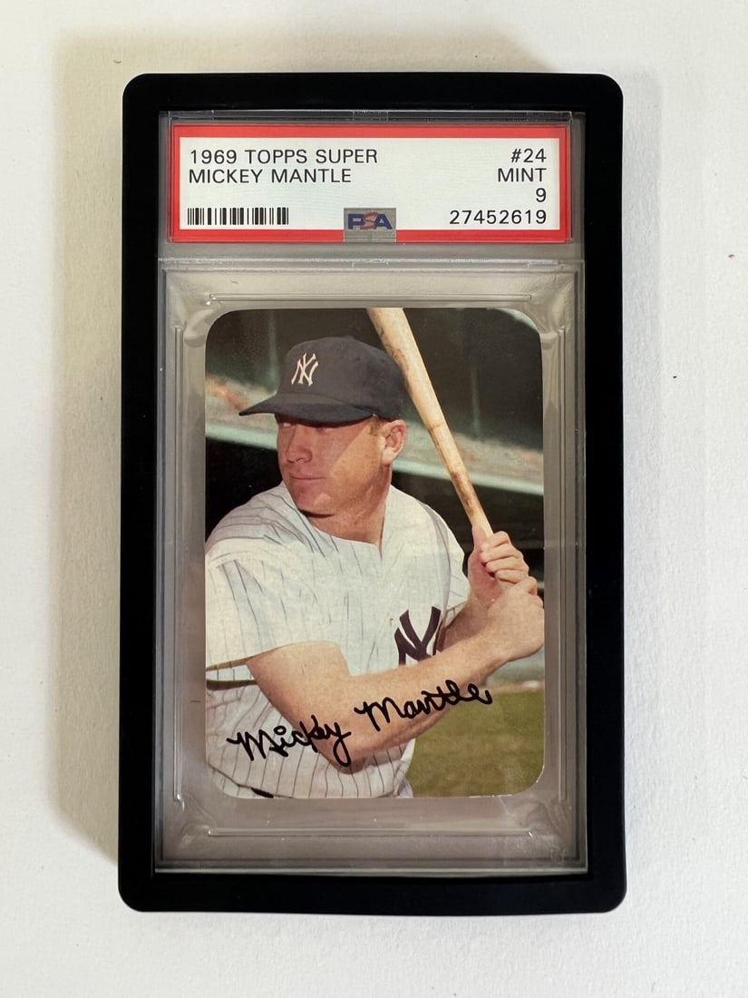 1969 Topps Super Mickey Mantle Psa 9 Auction