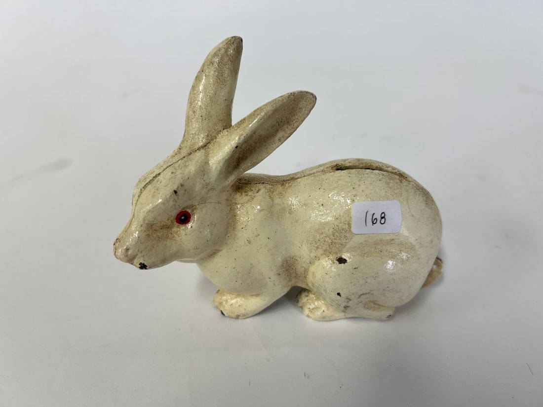 Cast Iron Rabbit Bank Auction