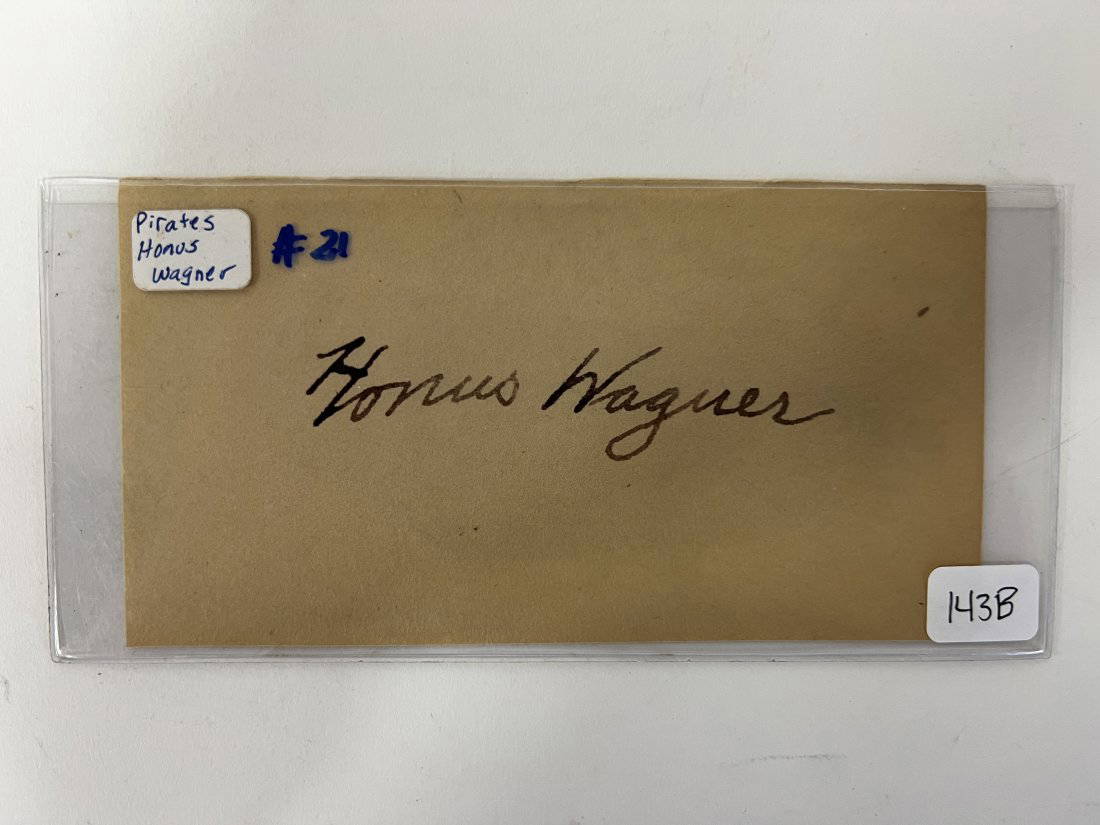 Honus Wagner Signature Auction