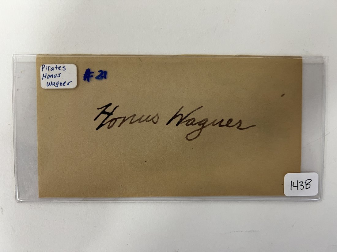 Honus Wagner Signature Auction