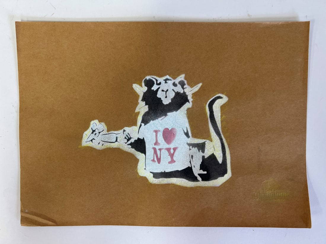 Banksy Drawing I Love New York Auction
