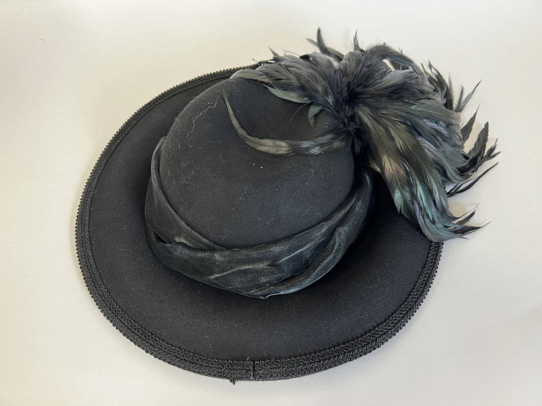 Fine Peter Edmonds Felt Feathered Hat Auction