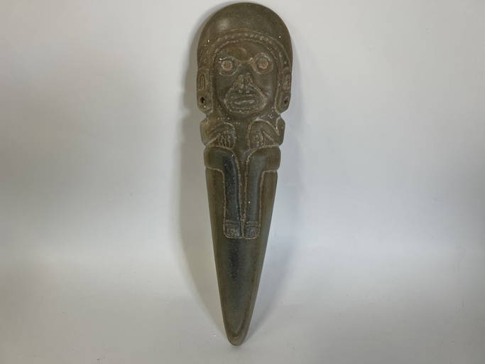 Taino Carved Stone Ritual Axe