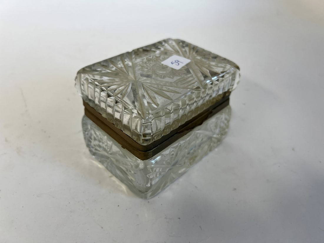 Antique Cut Crystal Box Auction