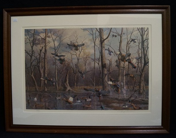 Harry Adamson Bird Lithograph, Signed