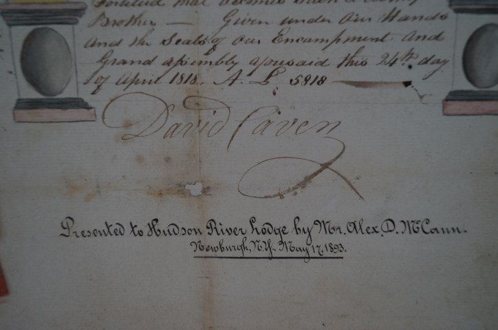 Early 19thC. Handpainted Certificate of Sir David Cavin - Jun 14, 2014 ...