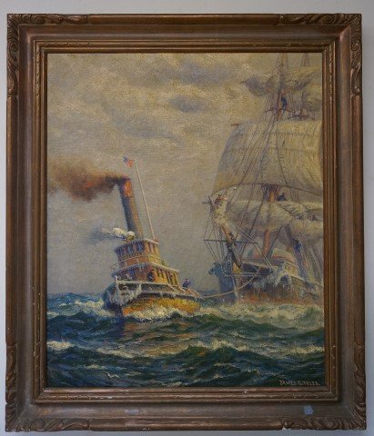 James G. Tyler; American Oil Painting Signed