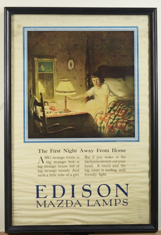 Edison Mazda Lamps Advertisement