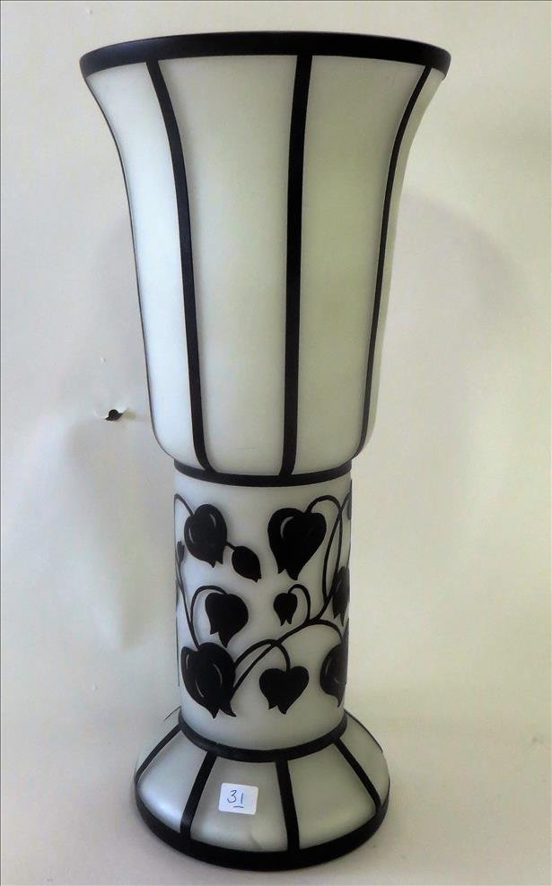 Galle Type Monumental Glass Vase