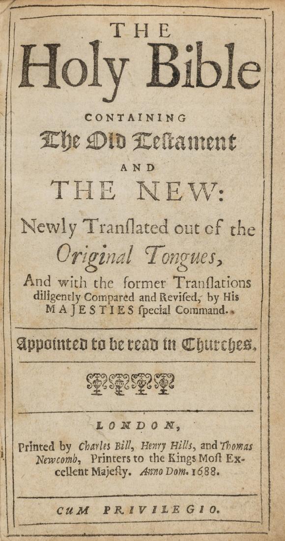 Bible, English. The Holy Bible Containing The Old And