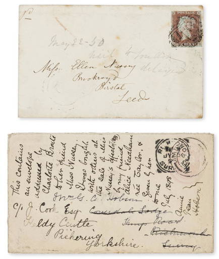 Bronte (charlotte) Autograph Address To Miss Ellen
