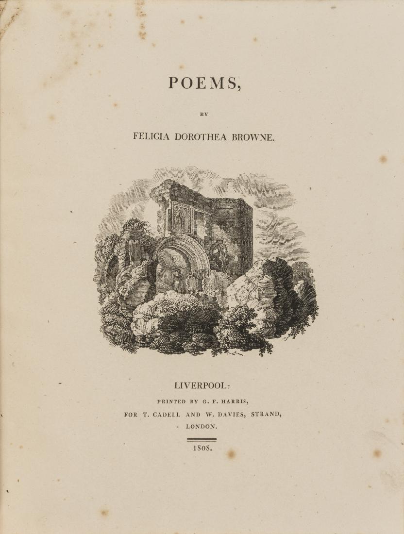 Hemans (felicia Dorothea) Poems, First Edition,