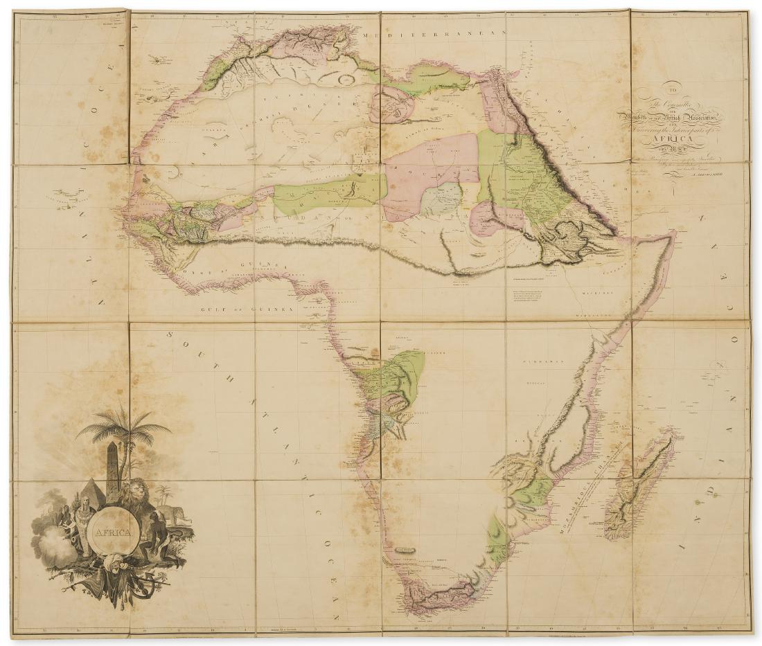 Africa. Arrowsmith (aaron) Africa, Large Folding Map